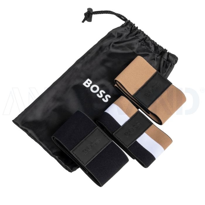 HUGO BOSS Trainingsband Iconic Camel weiss mit Logo bedrucken | ANYBRAND