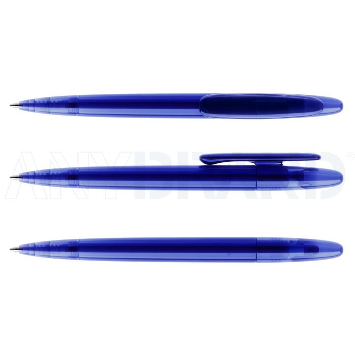 Prodir DS5 TTT Fast Lane Twist Kugelschreiber transparent mit Logo ...