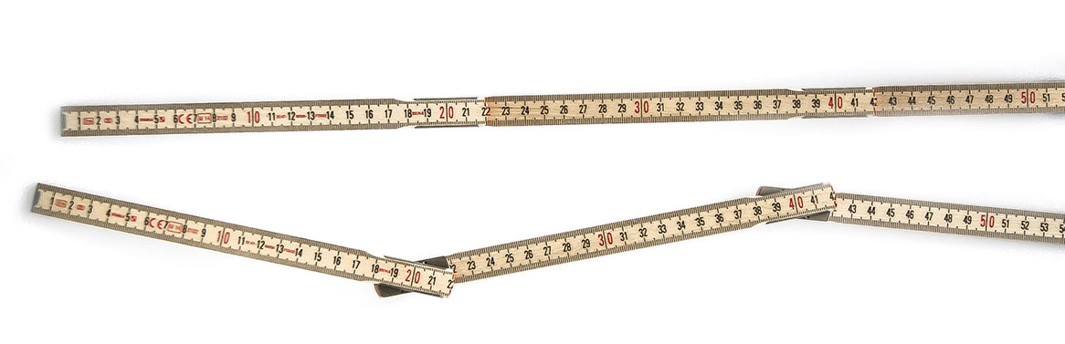 Richtig und vielseitig messen mit dem Zollstock 67 cm